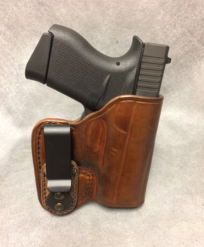 Glock 43 IWB Concealed Tuckable Custom Leather Holster – ETW Holsters